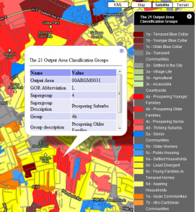 OAC Groups on MapTube – A Demographic Map of the UK – O.O'Brien