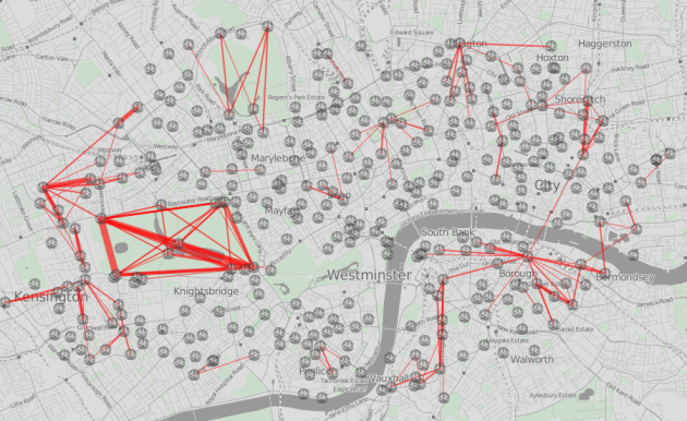 The Most Popular Bike Share Routes in London – O.O'Brien