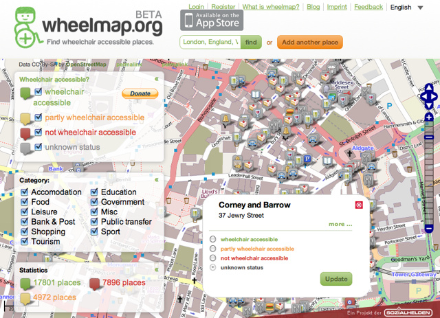 Wheelmap – The Right Way for the World to Tag OpenStreetMap – O.O'Brien