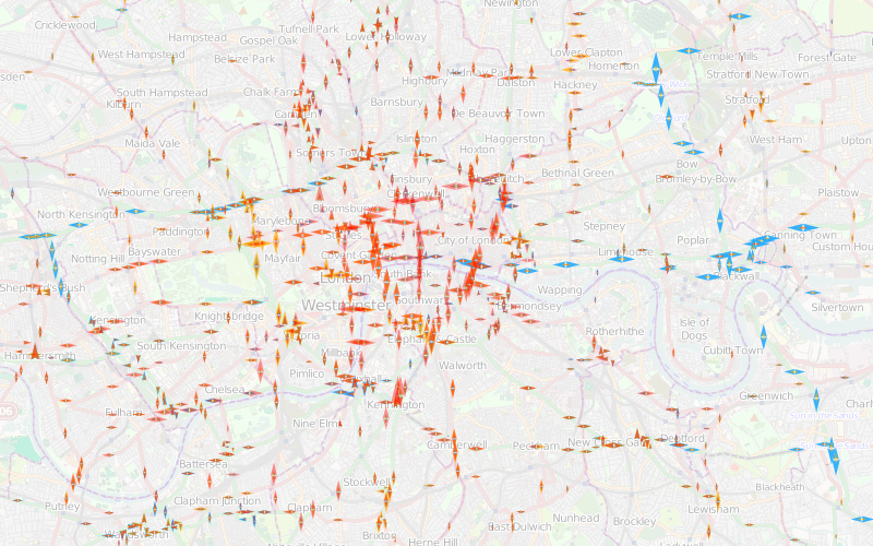 Pan-London London Traffic Flows Map – O.O'Brien