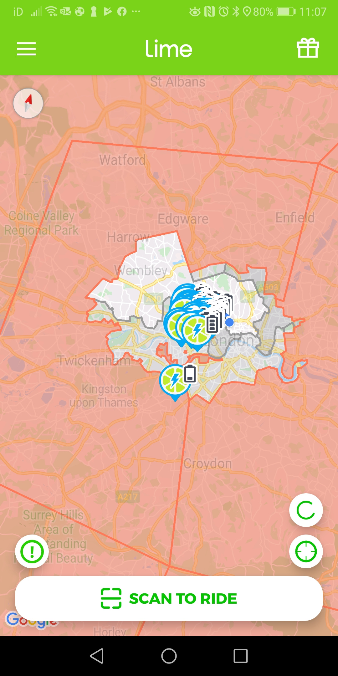 Winter Reductions for Mobike and Lime in London – O.O'Brien